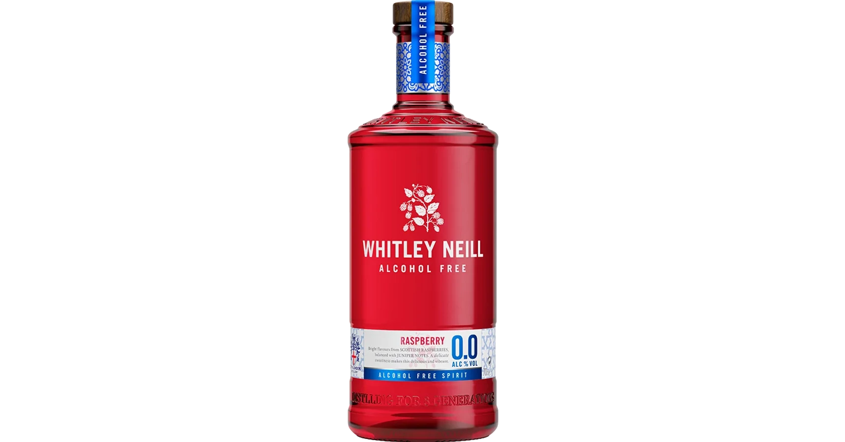 Whitley Neill Raspberry Gin 0% 700ml (alkoholmentes) • Drink Station