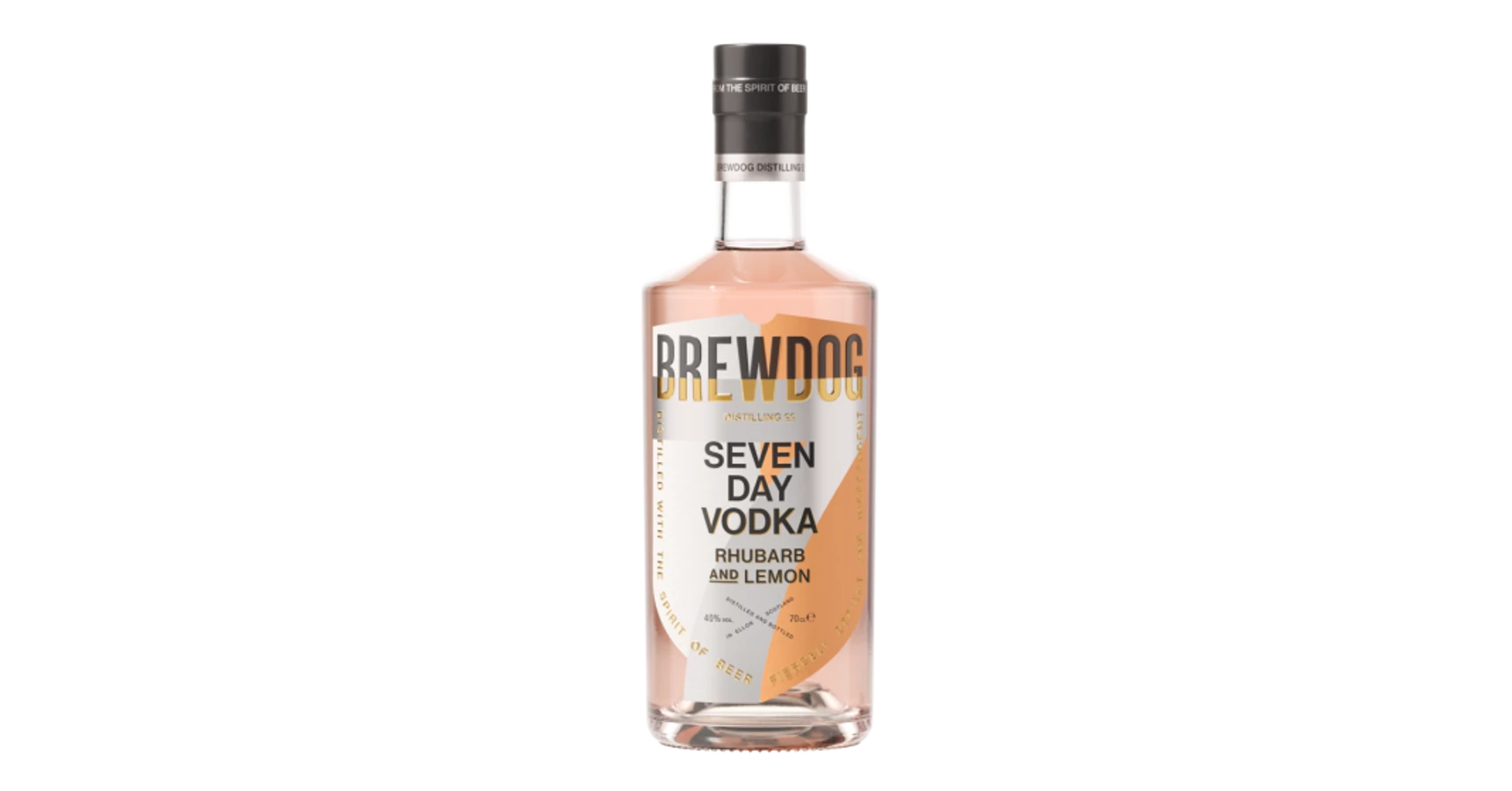 BrewDog Distilling Seven Day Rhubarb and Lemon Vodka 40% • Drink Station